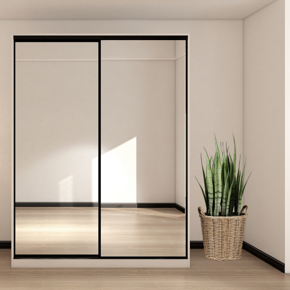 Sliding Door 1.6m Full Mirror – Faruma Furniture, Maldives
